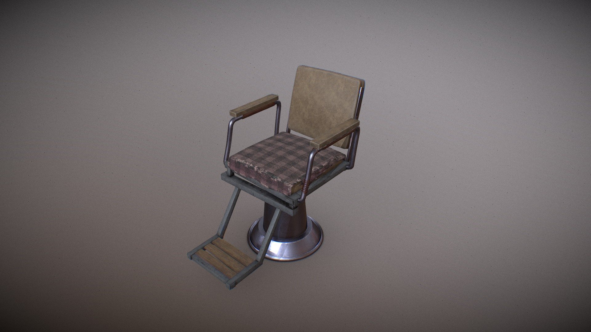 Vintage Barber Chair - 3D model by bojek_ (@panhchakvoth) [b4c97cb ...