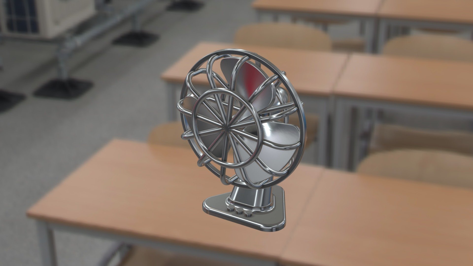 Ultra Miniature Desk-Fan 1/16 Scale - 3D model by kaaa [b4cb025 ...