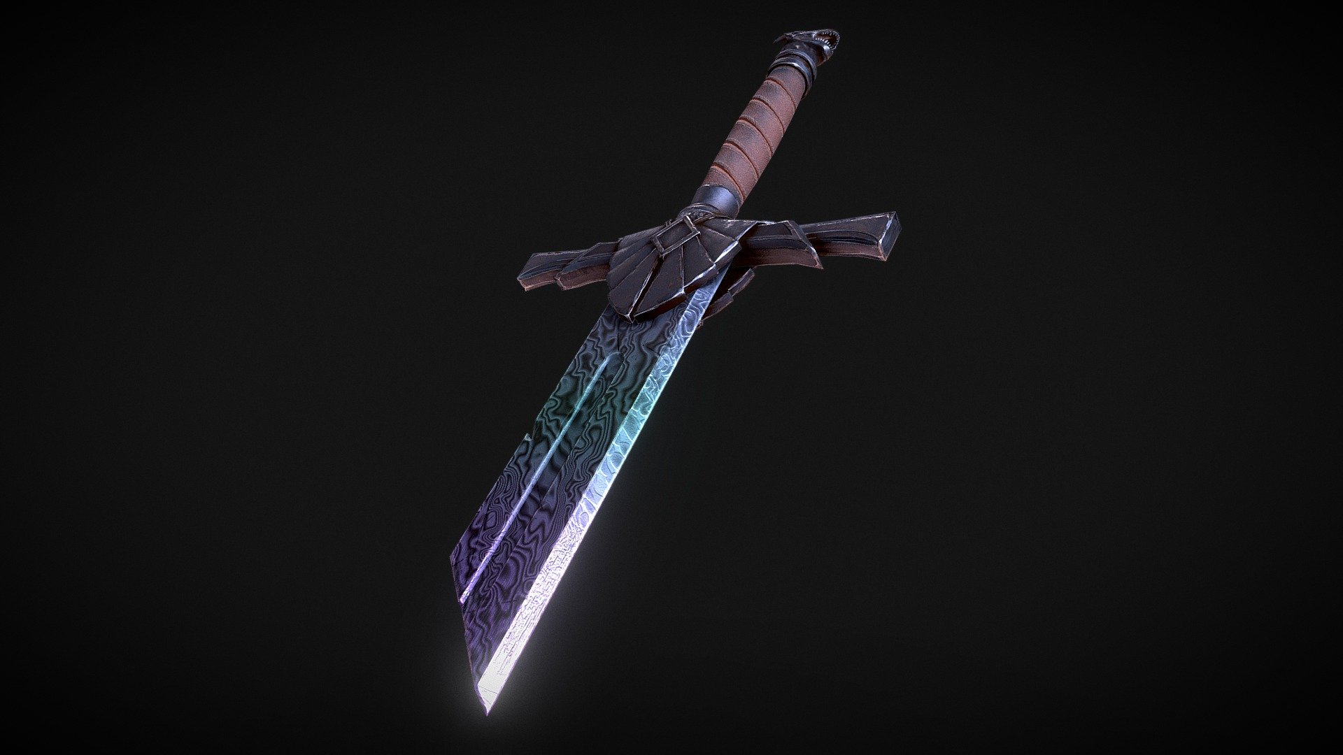 Broken Damascus sword - 3D model by Diogo Azambuja (@diogoaza) [b4cd244 ...