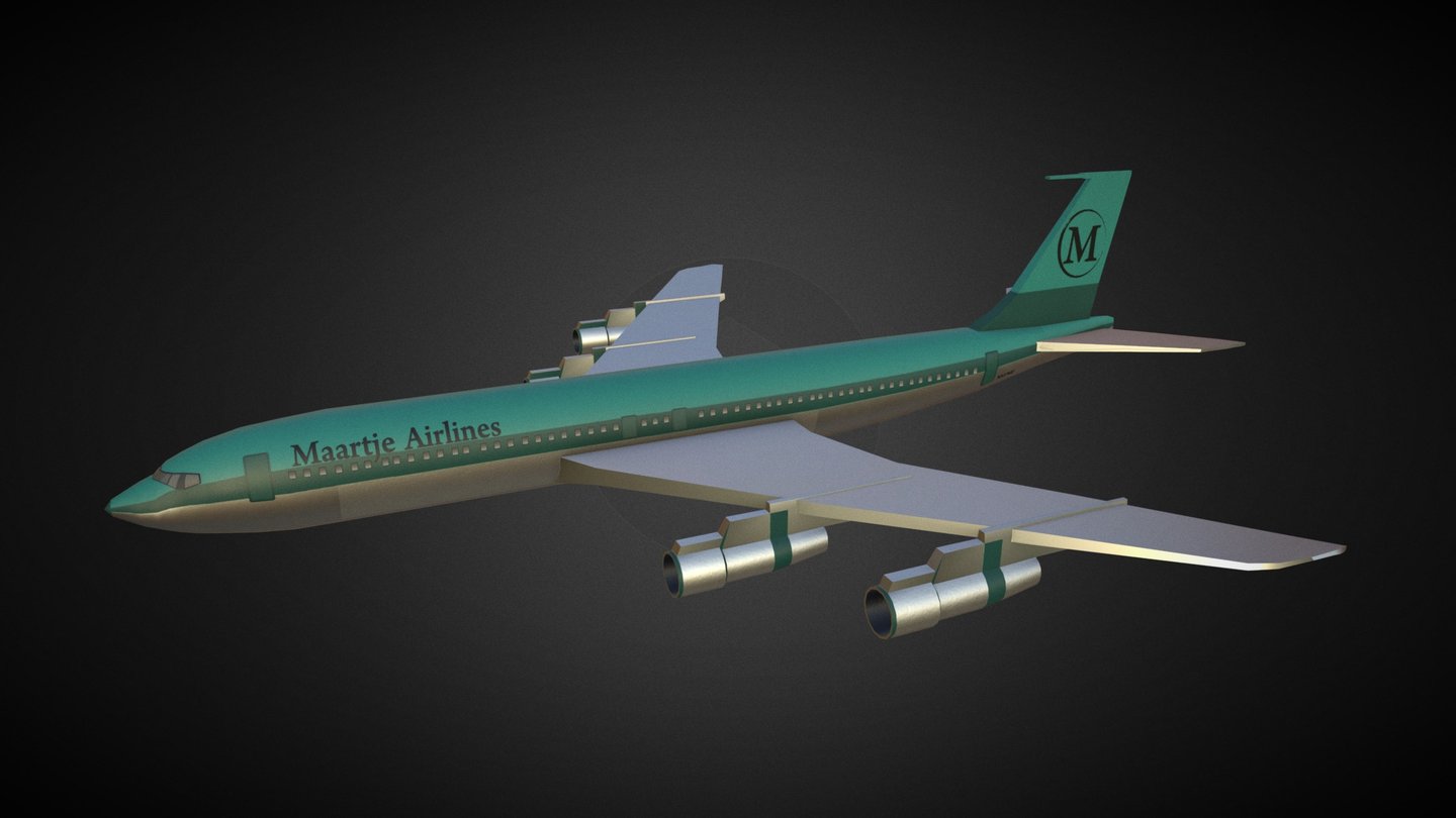 BOEING 707 - Download Free 3D model by Deveney Elizabeth (@Deveney ...