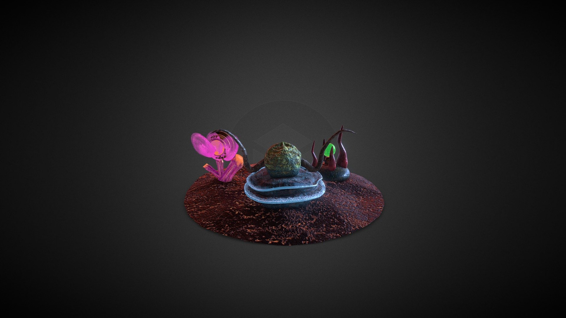 Alien Plants - 3D model by James Lewis (@gojalgo) [b4cfee9] - Sketchfab