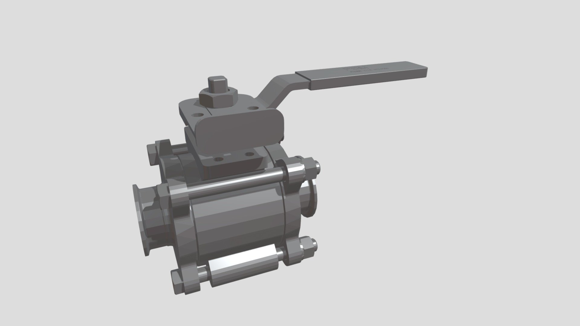 Sanitary 2 Inch PBM Ball Valve 14MAR24 v1 - 3D model by tprevis ...