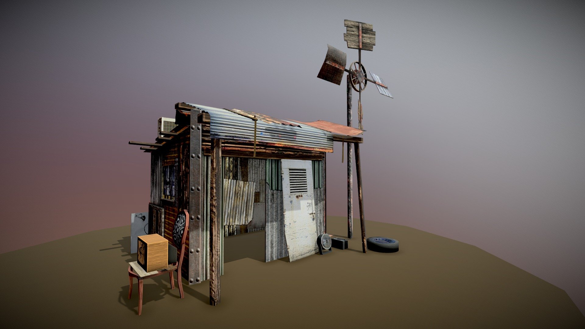 Shack - 3D model by dactilardesign [b4d632a] - Sketchfab