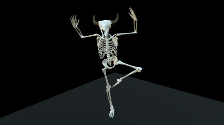 Dancing Skeleton (alternative version) - 3D model by fecr2o4 [b4d707e ...