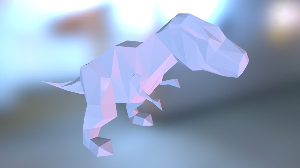 Low-poly T-rex - 3D model by TheO Rezhenov (@teddior) [b4d7490] - Sketchfab