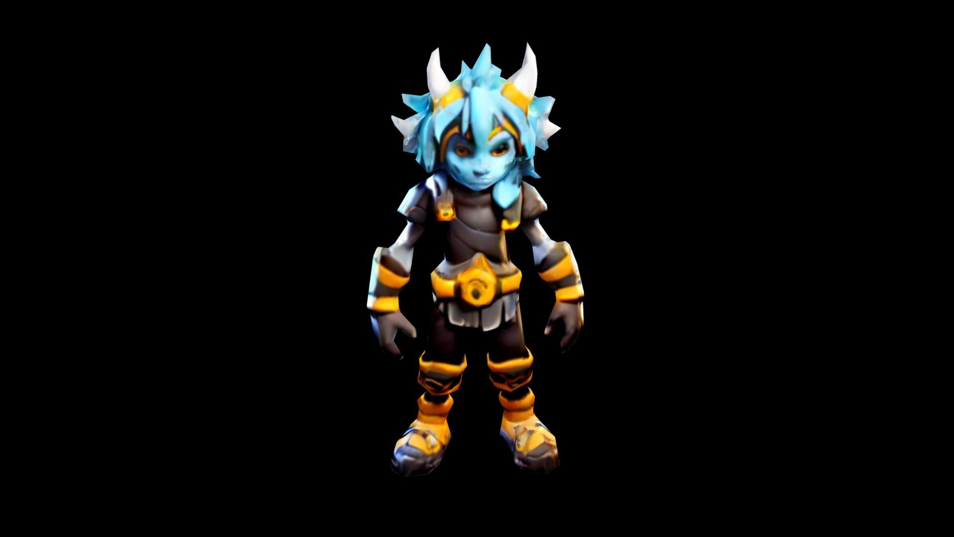 Electric Blue Zapper The Animated Font Figure To - Download Free 3D ...