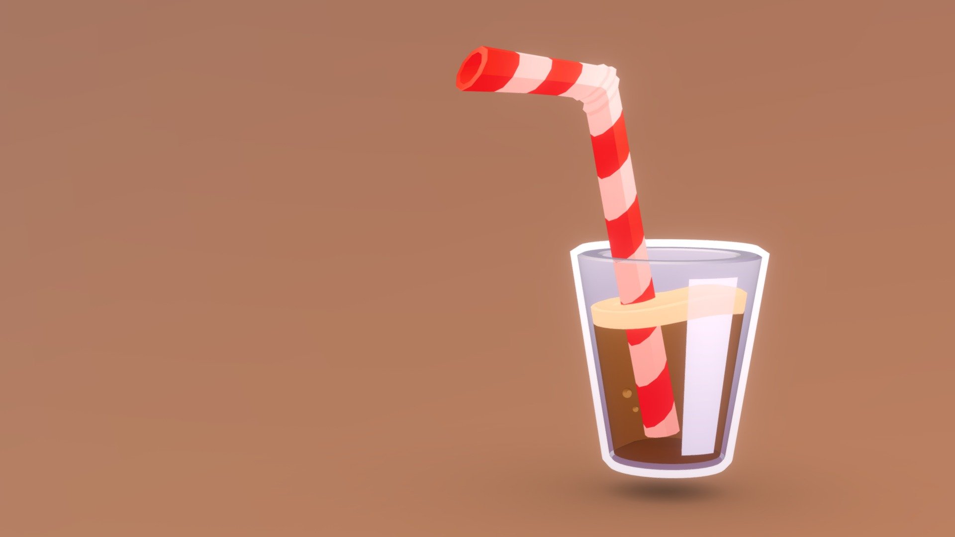 Stylized Iced Coffee - 3D model by Stylized Box (@Stylized_Box ...