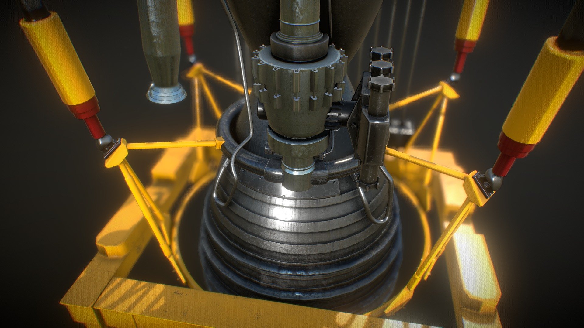 Merlin Engine Rig 3D 360 (Switch to HD) - Buy Royalty Free 3D model by ...