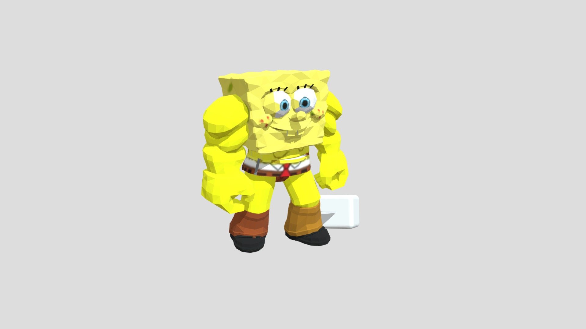 BUFF SPONGEBOB 1 - Download Free 3D model by ramdom 3d mesh for you ...