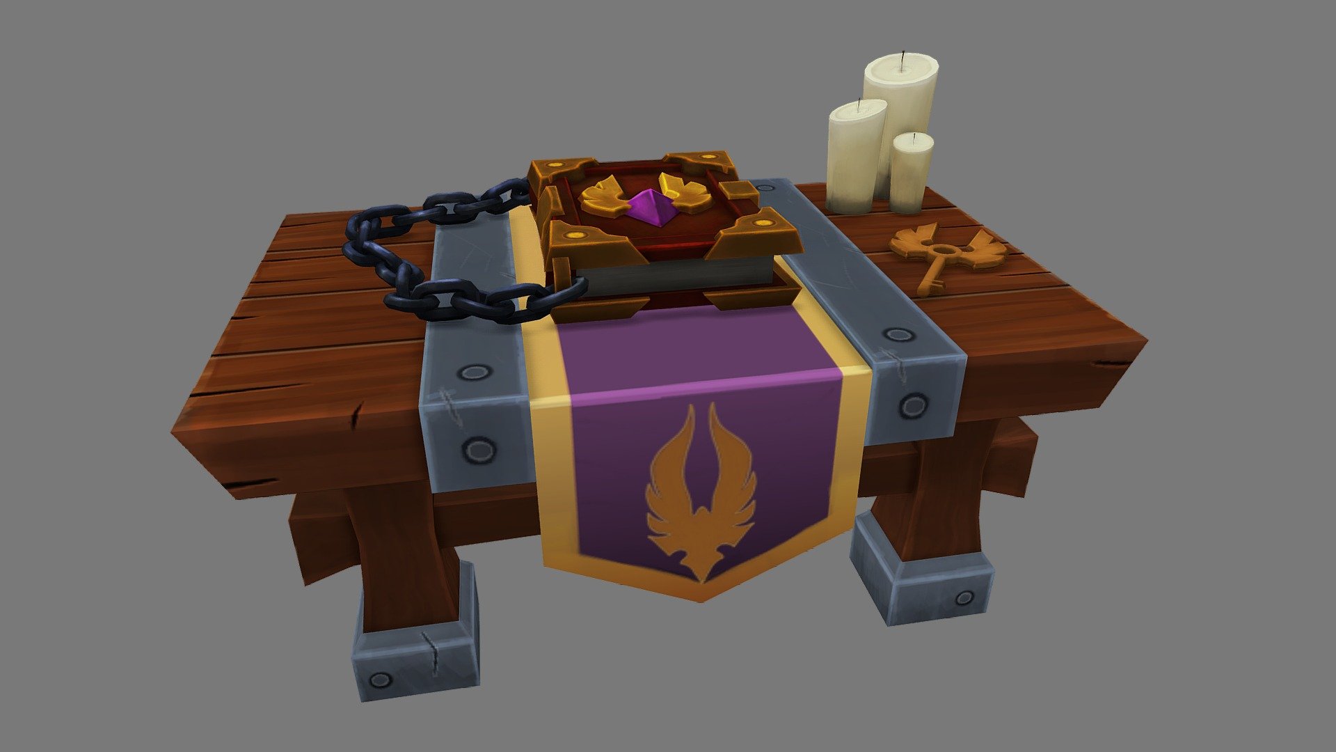 Blood Elf Book w/ Stylized Table (WoW Inspired) - 3D model by Armando ...