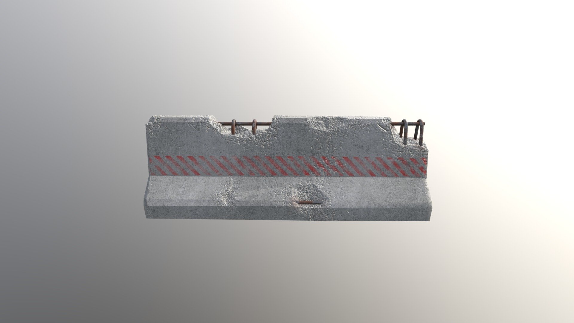 Concrete Road block - 3D model by Geeky_ (@Geeky_kek) [b4dd3e7] - Sketchfab