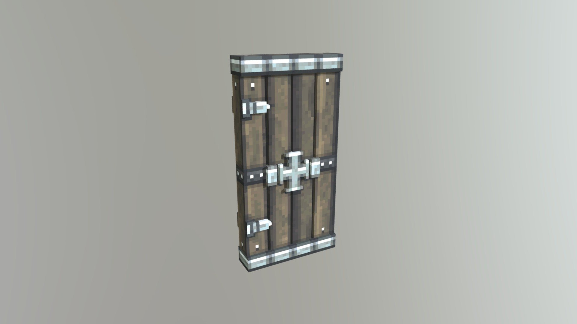 Dark Oak Door - 3D model by dokustash [b4e1c2e] - Sketchfab