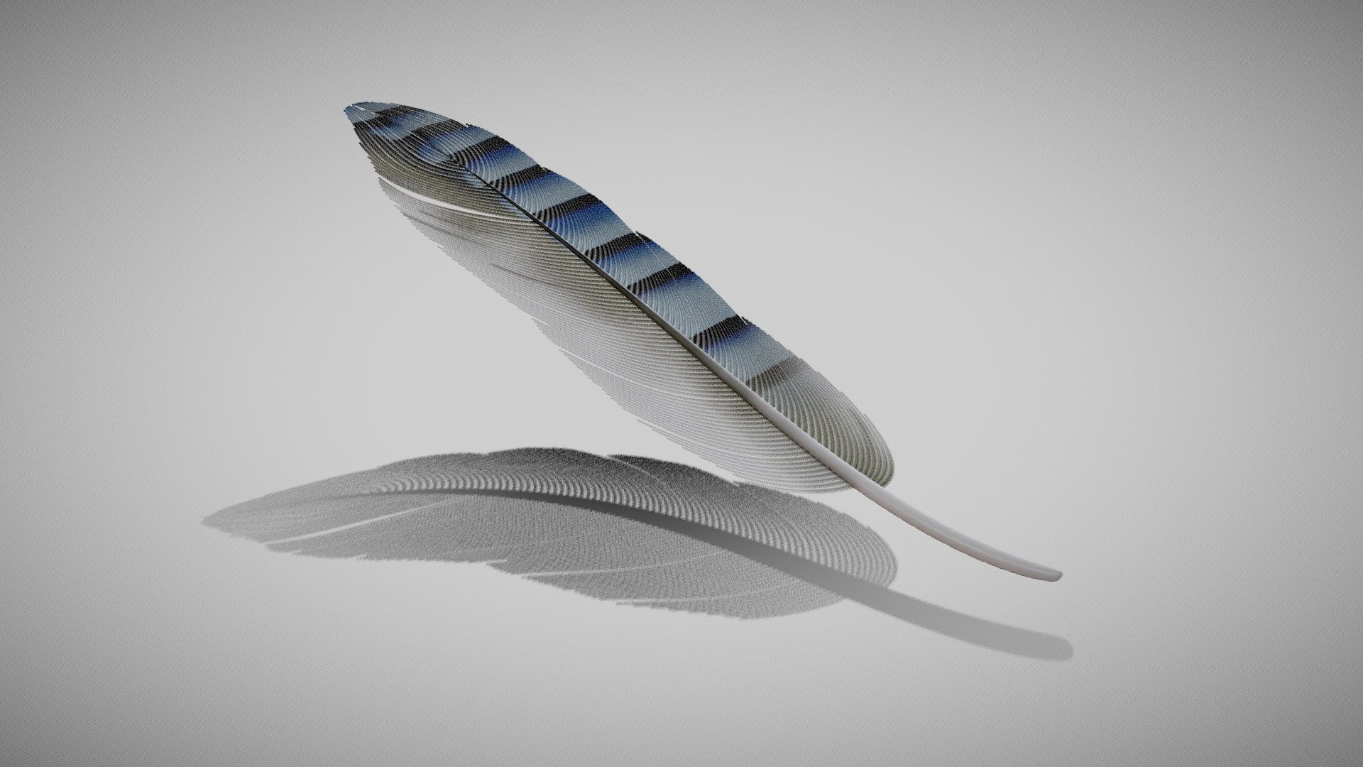 3December 2022 - Blue Feather - 3D model by Jack Kelly (@SecretImbecile ...