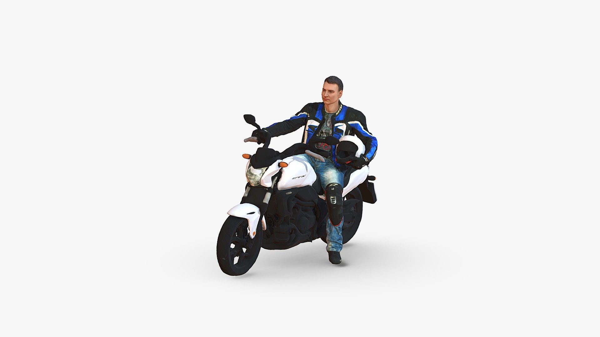 Biker 0527 - Buy Royalty Free 3D model by 3DFarm [b4e2ca9] - Sketchfab ...