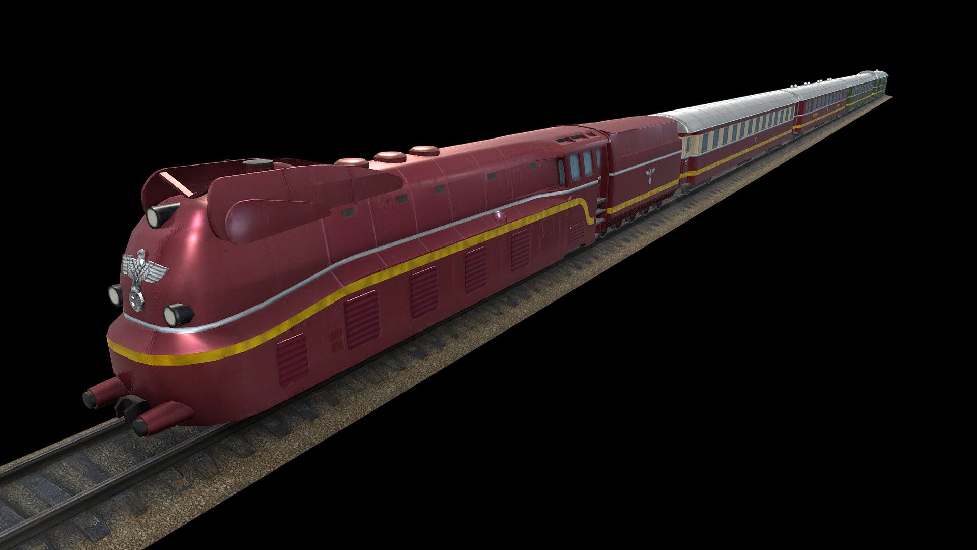 DRB 01.10 Steam Locomotive (low poly) - Download Free 3D model by Götz ...