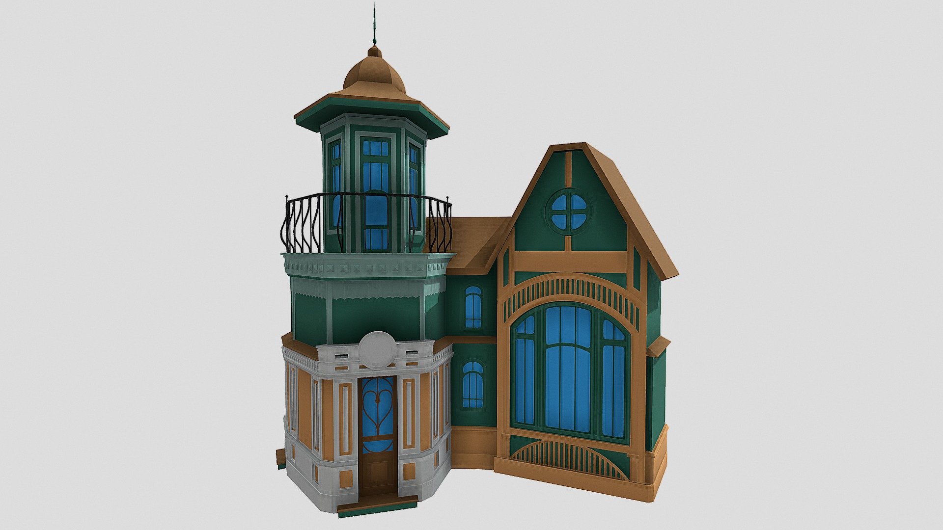GenaHouse - 3D model by Grotemar [b4e4a88] - Sketchfab