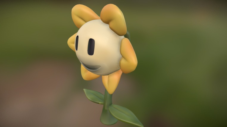 SM Flowey Smooth - 3D model by coralie3D [b4e5c4b] - Sketchfab
