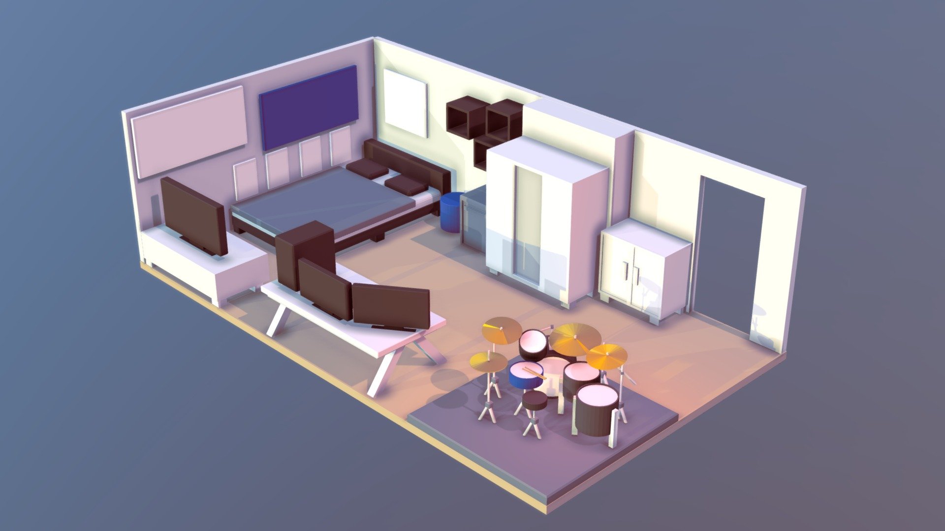 My Room - 3D model by Chloe (@ChloevanRijswijk) [b4e7af3] - Sketchfab