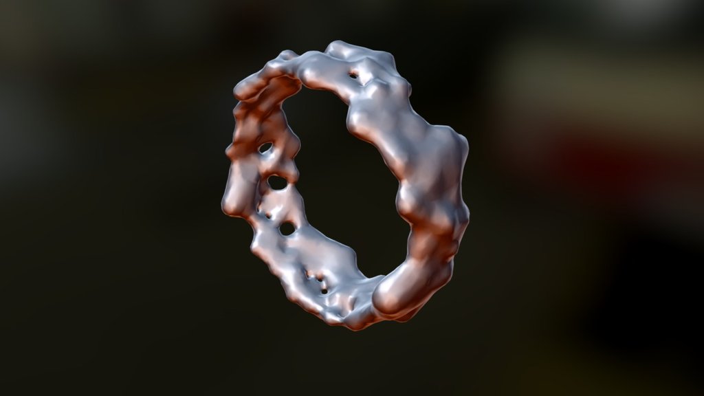 Melted Ring - 3D model by cr8zy1van [b4e7e21] - Sketchfab
