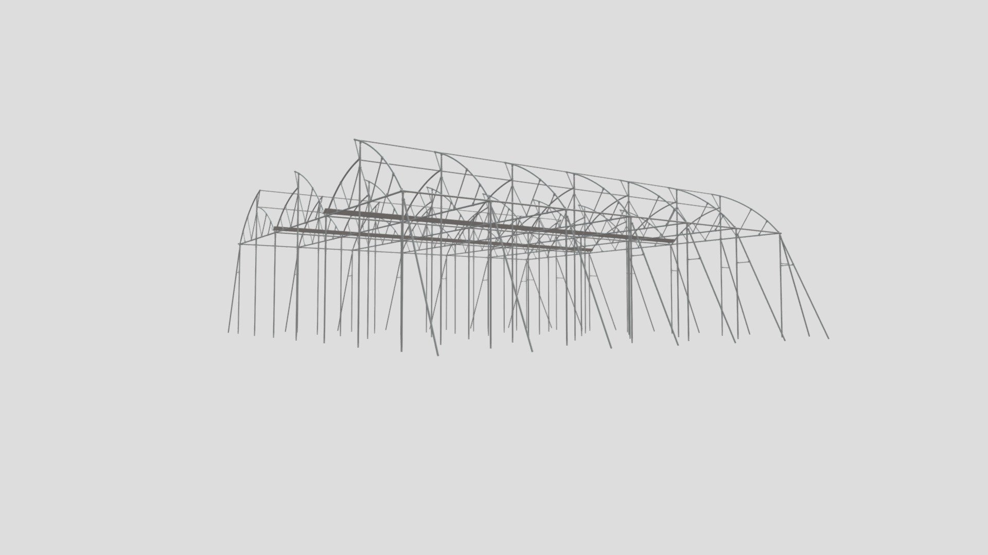 Polyhouse Structure - 3D model by Nidhi.Goel [b4e97d9] - Sketchfab