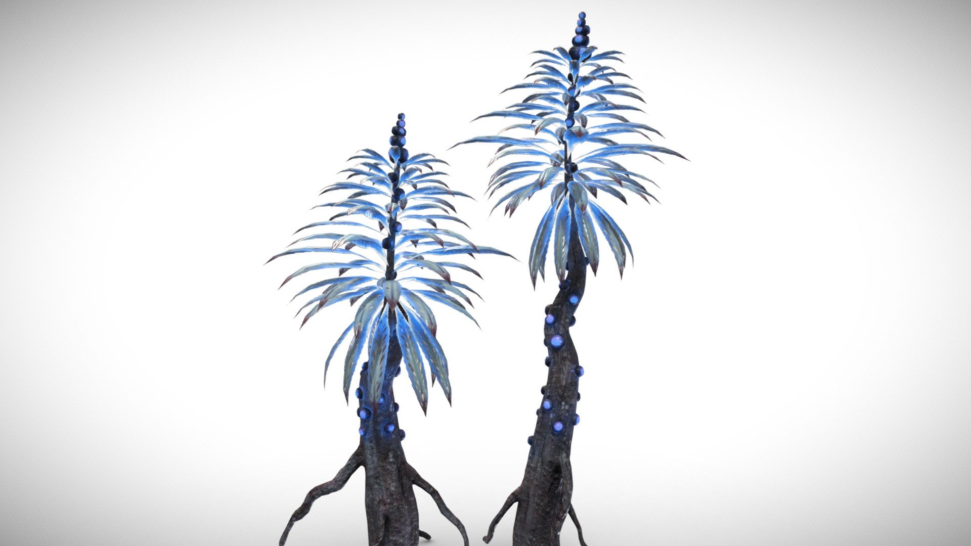 Alien Fantasy Plant - Bioluminescent Sword Tree - Buy Royalty Free 3D ...