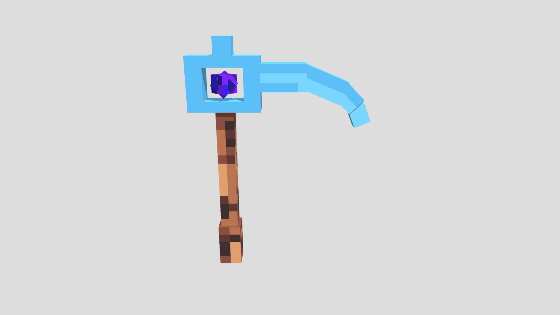 Enchanted Hoe [Blockbench3D] [Minecraft] - Download Free 3D model by ...
