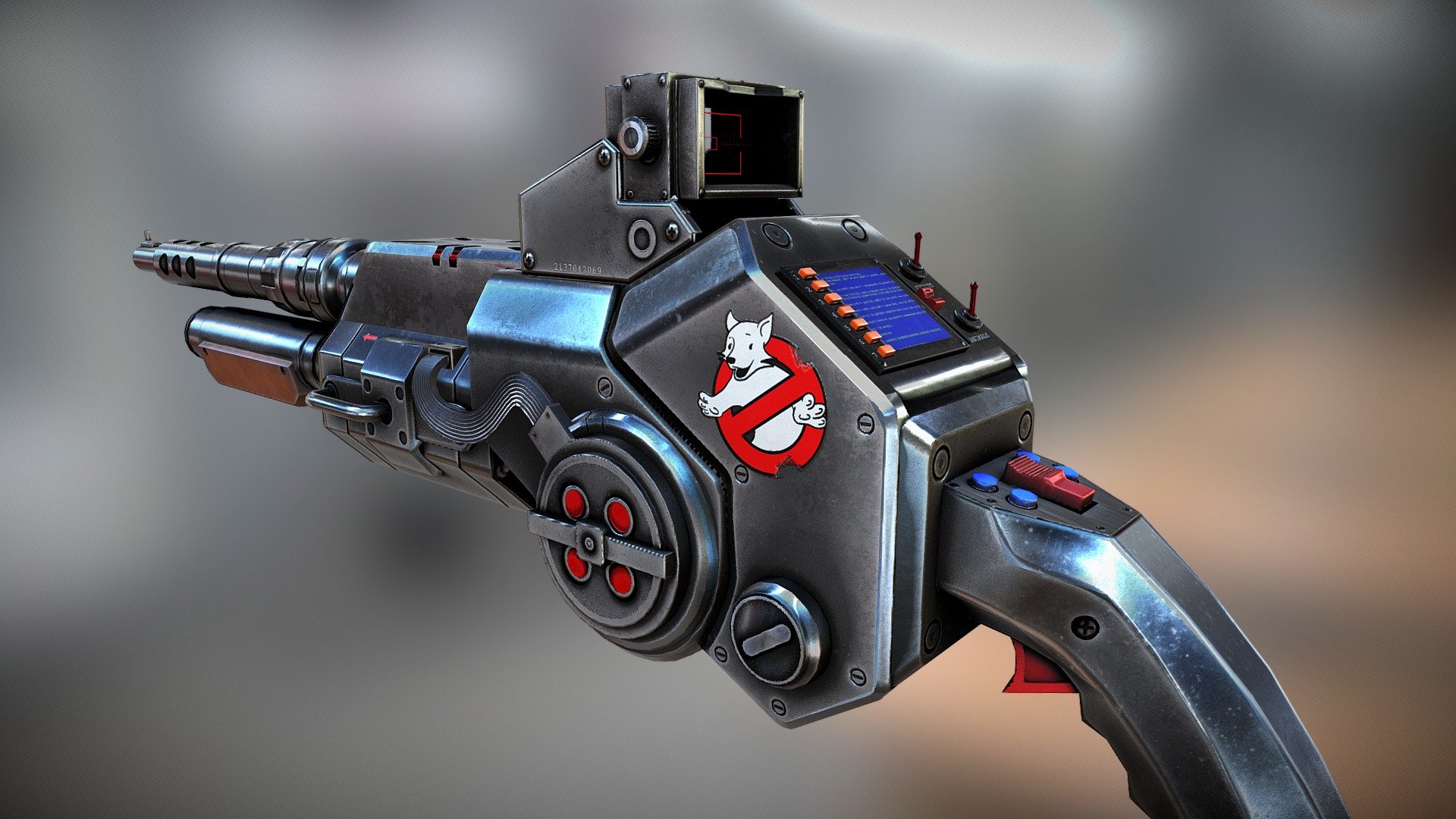 Ghost Buster Rifle - 3D model by 3dbogi [b4ef462] - Sketchfab
