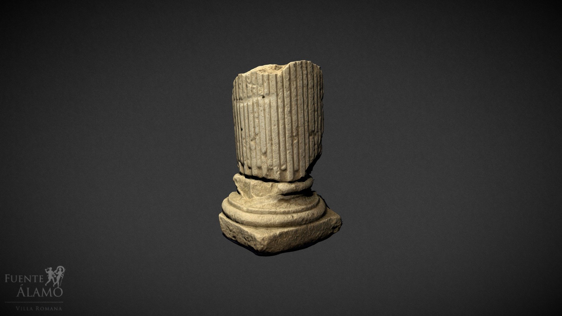 Fuste con estrías y basa - 3D model by Colección Arqueológica Virtual ...