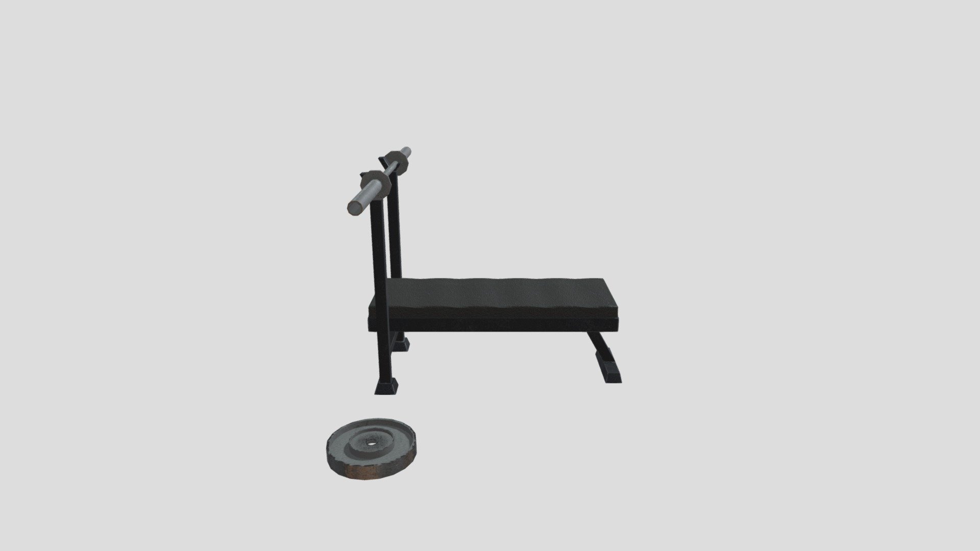 Gym Bench - Download Free 3D model by reisskerr [b4f0ab8] - Sketchfab