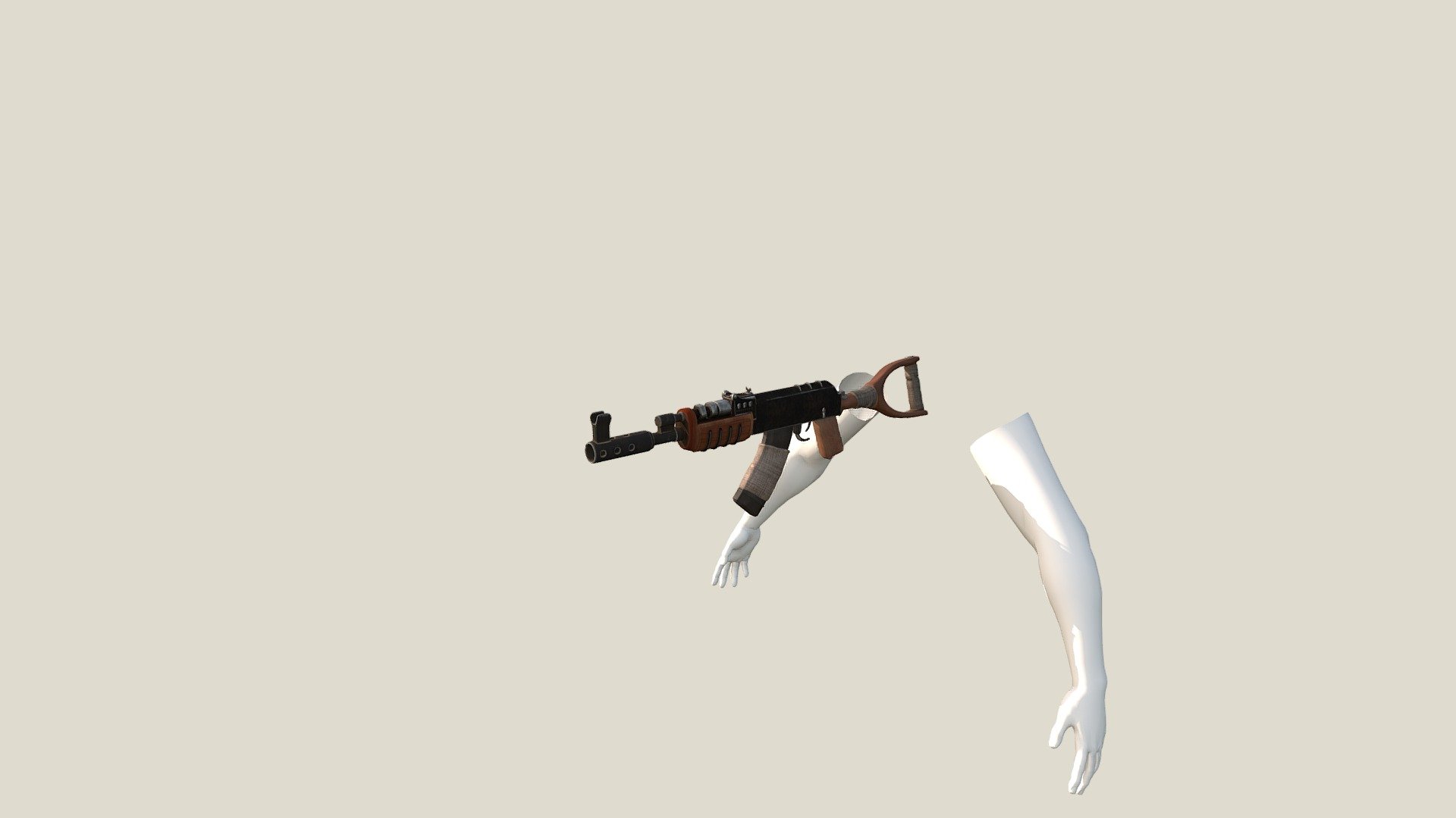 RUST AK-47 | Red Army - 3D model by Pazik98 [b4f0fa4] - Sketchfab