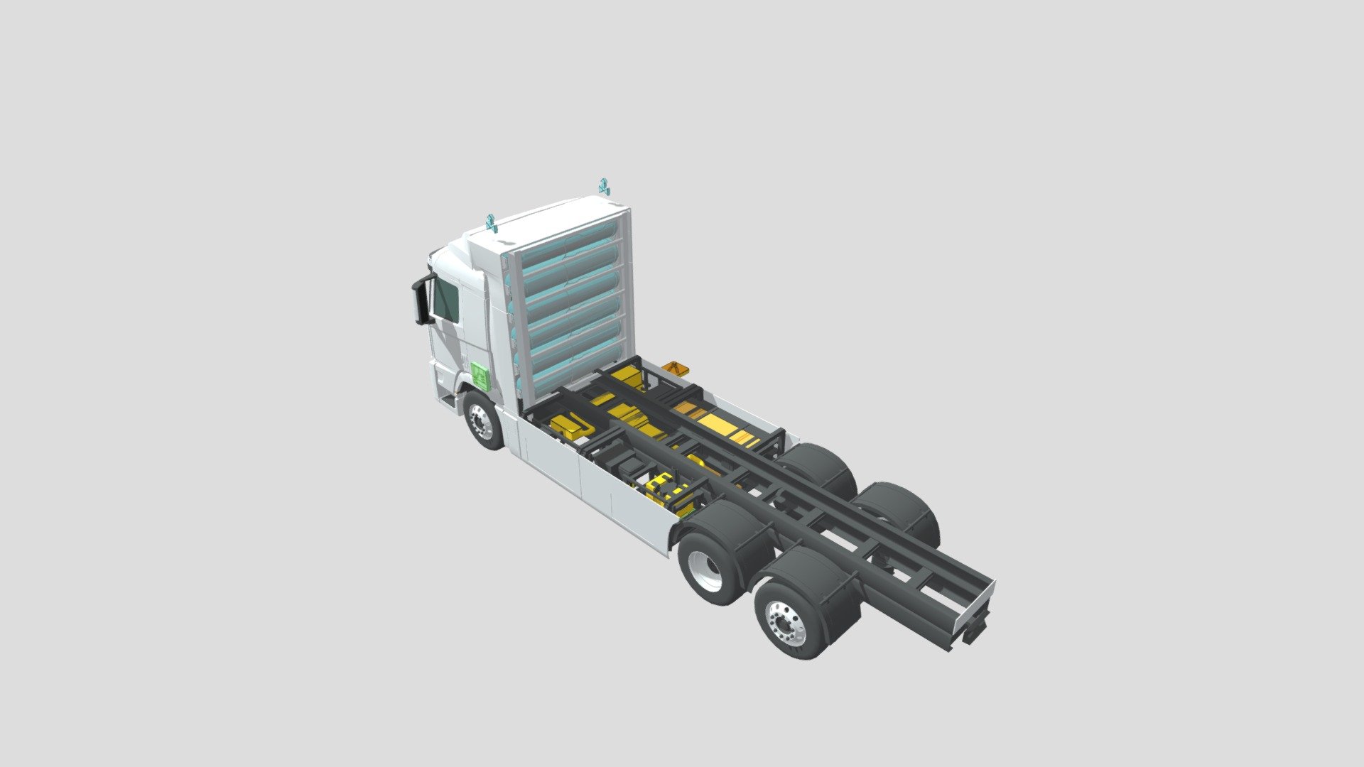 Hyundai Xcient 6x2 Fuelcell Truck - 3D model by CRS_Database [b4f1142 ...
