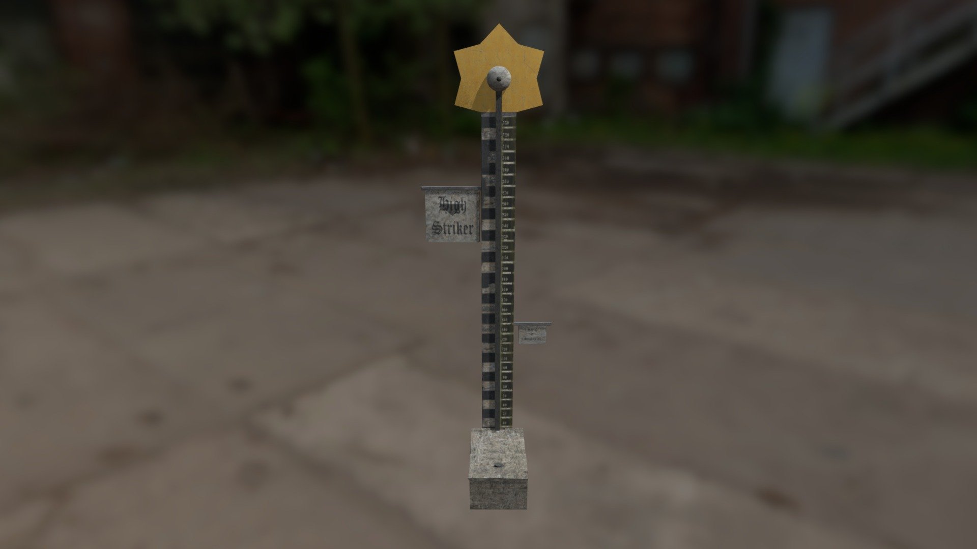 High Striker & Star - 3D model by ClaraS [b4f2205] - Sketchfab