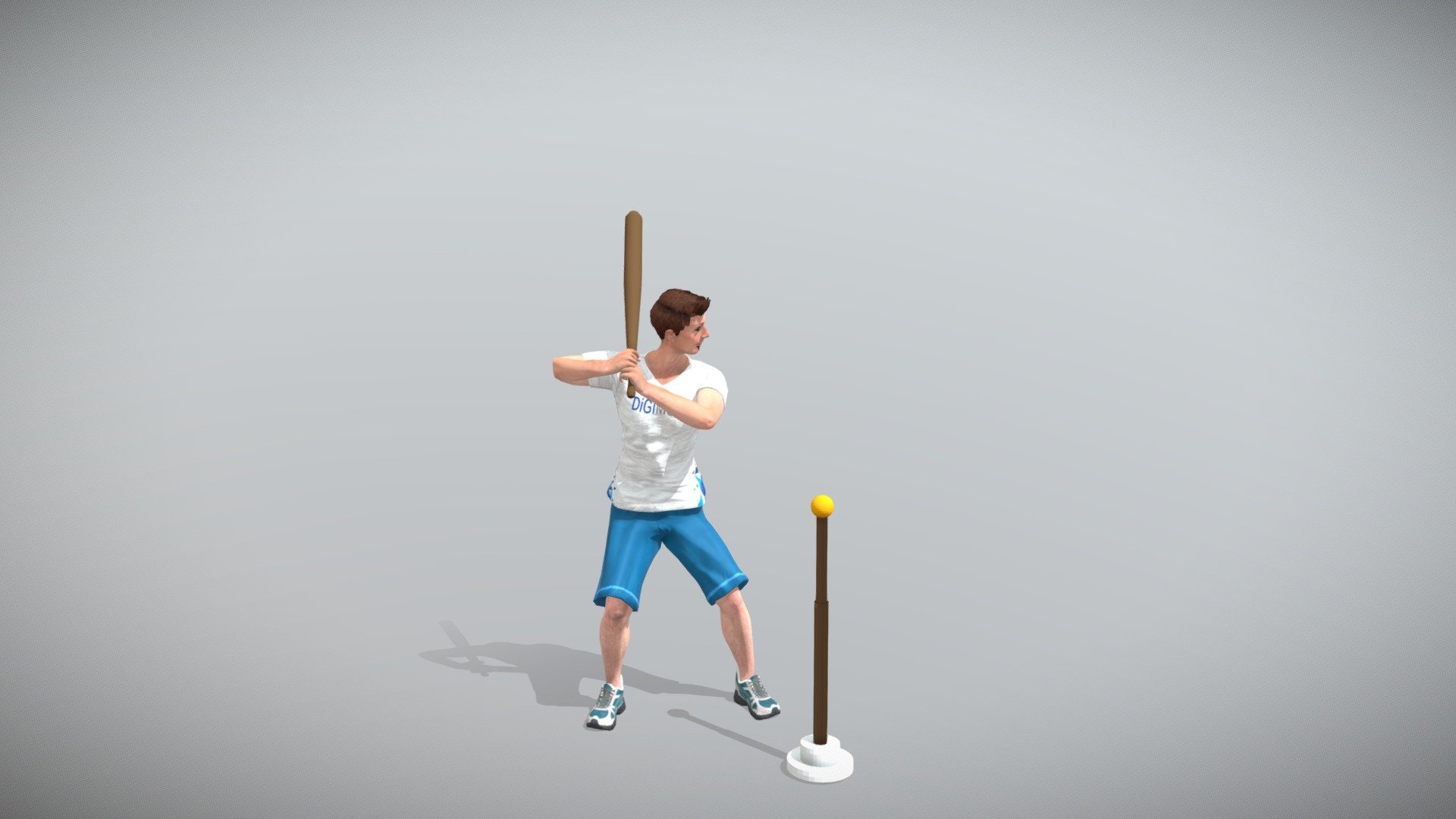 Striking Stationary Ball (Motor Skill) - Download Free 3D model by ...