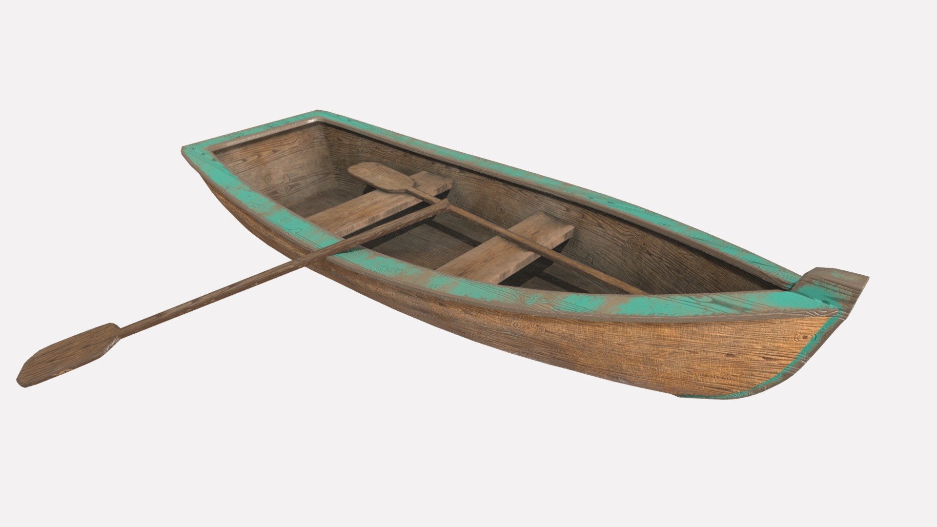 Row Boat - 3D model by mpllandez [b4f877d] - Sketchfab