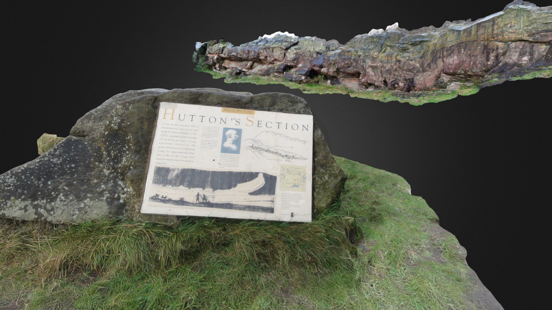 Hutton's Section, Holyrood Park, Edinburgh, UK - 3D model by Thomas ...