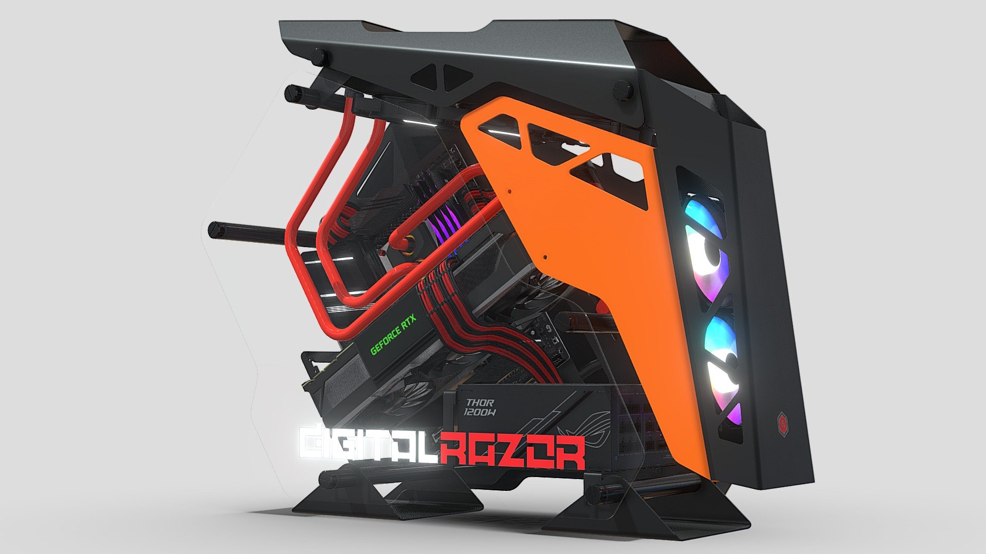 Cougar Conquer Water Custom CPU - 3D model by digitalrazor3d [b4fc9cd ...