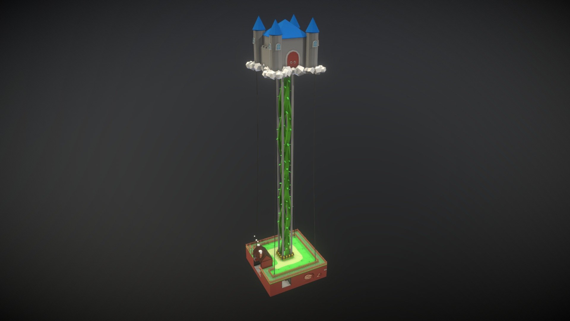 Efteling Beanstalk Dropper Atraction - 3D model by Viggo_K [b4fced2 ...