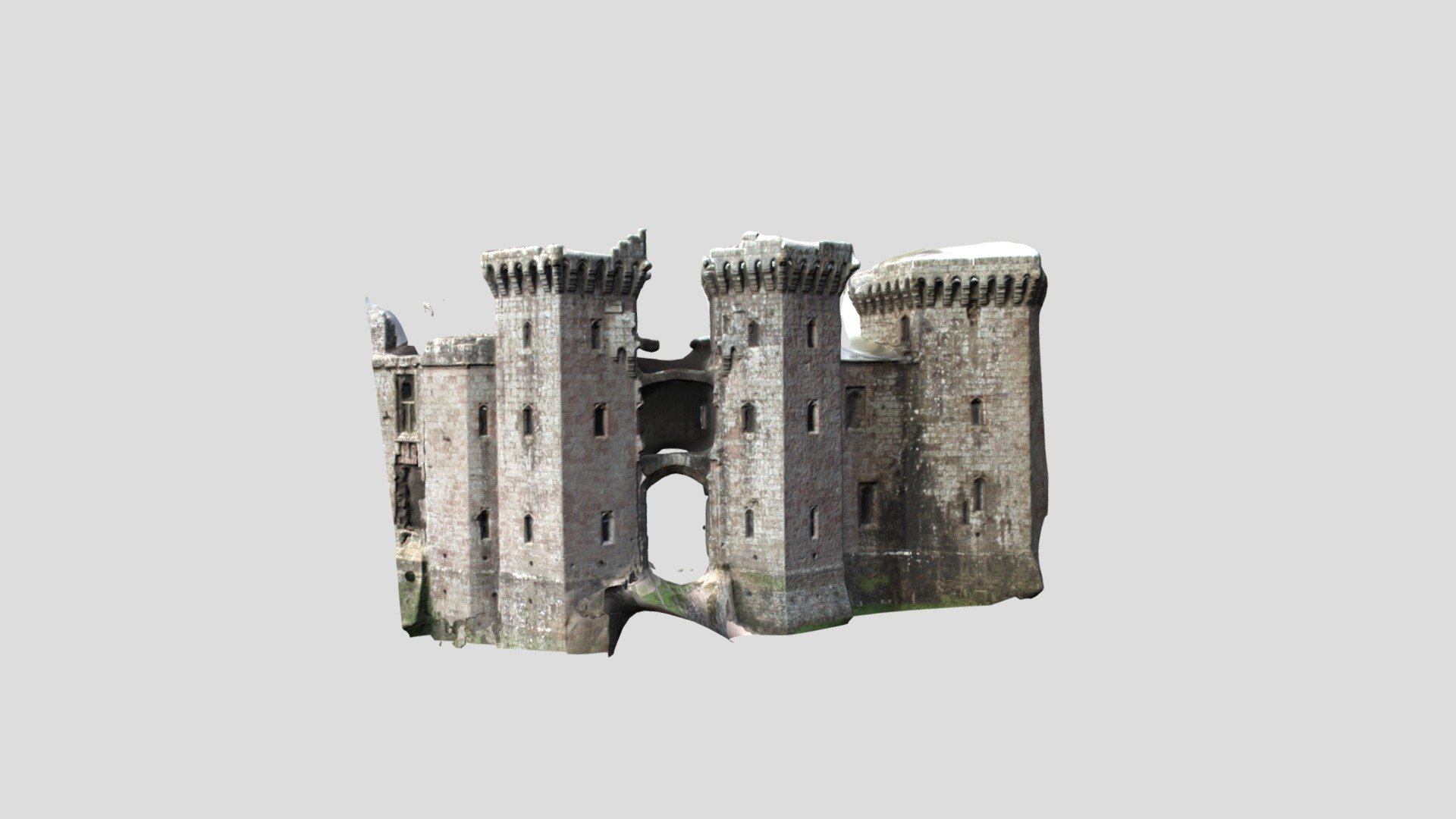Raglan Castle entrance - Download Free 3D model by davidetheridge ...