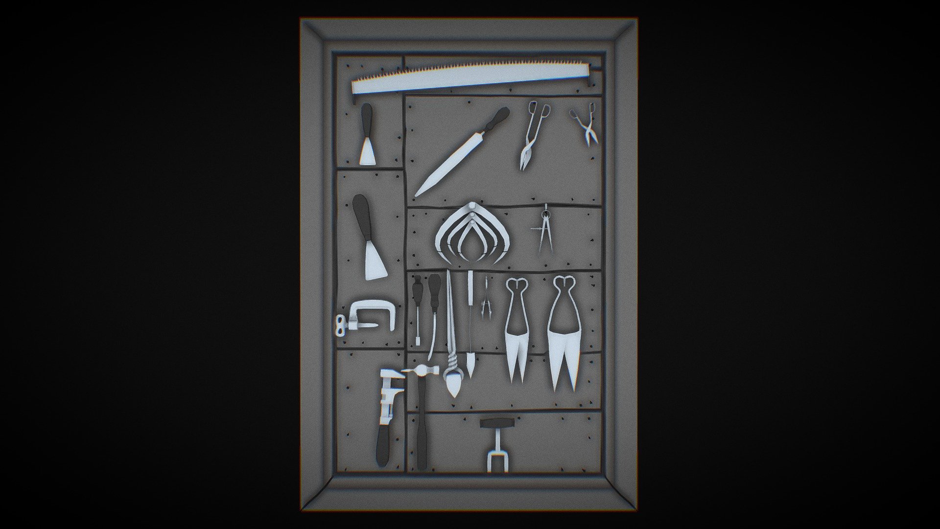 Tools set - 3D model by shashi.atin [b4fdc38] - Sketchfab
