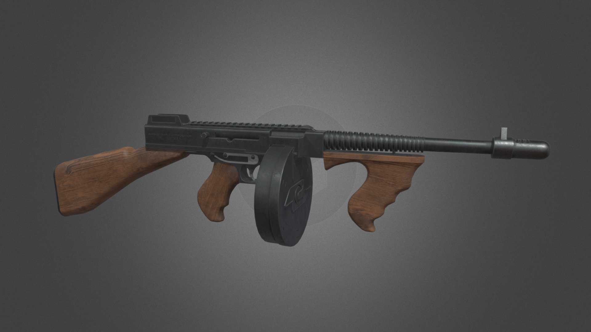 Tommy Gun - 3D model by kipfil [b4fe096] - Sketchfab