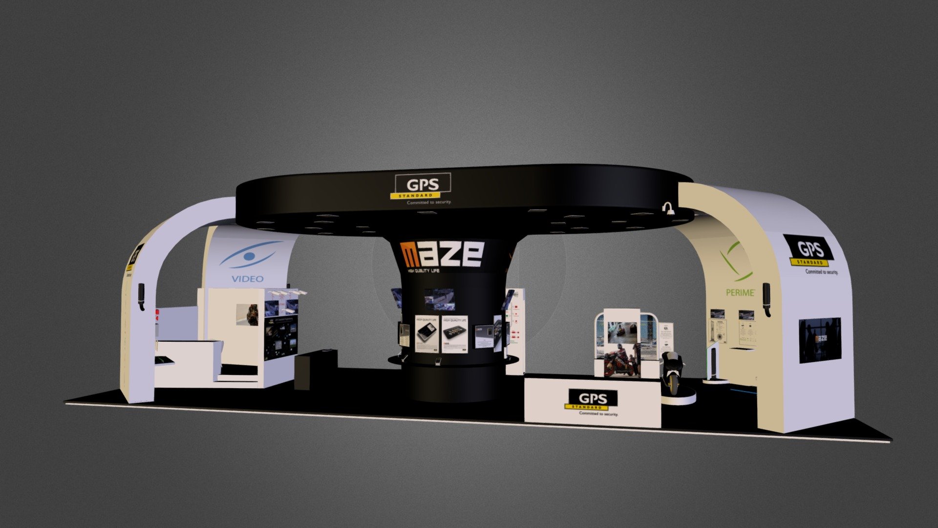 Sicurezza 2012 - GPS Standard - stand - 3D model by Take Off Strategies ...