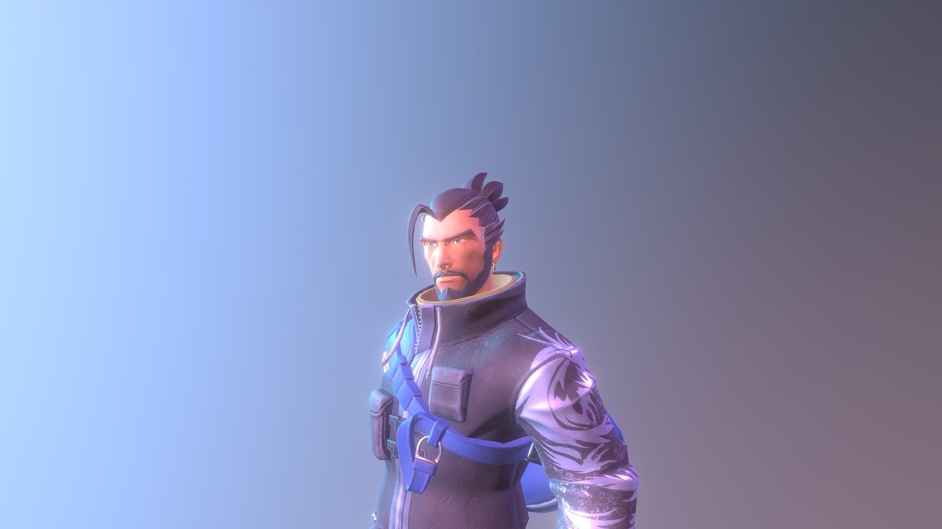 Casual Hanzo | Overwatch - 3D model by Deyan (@Deyan_) [b500a96 ...