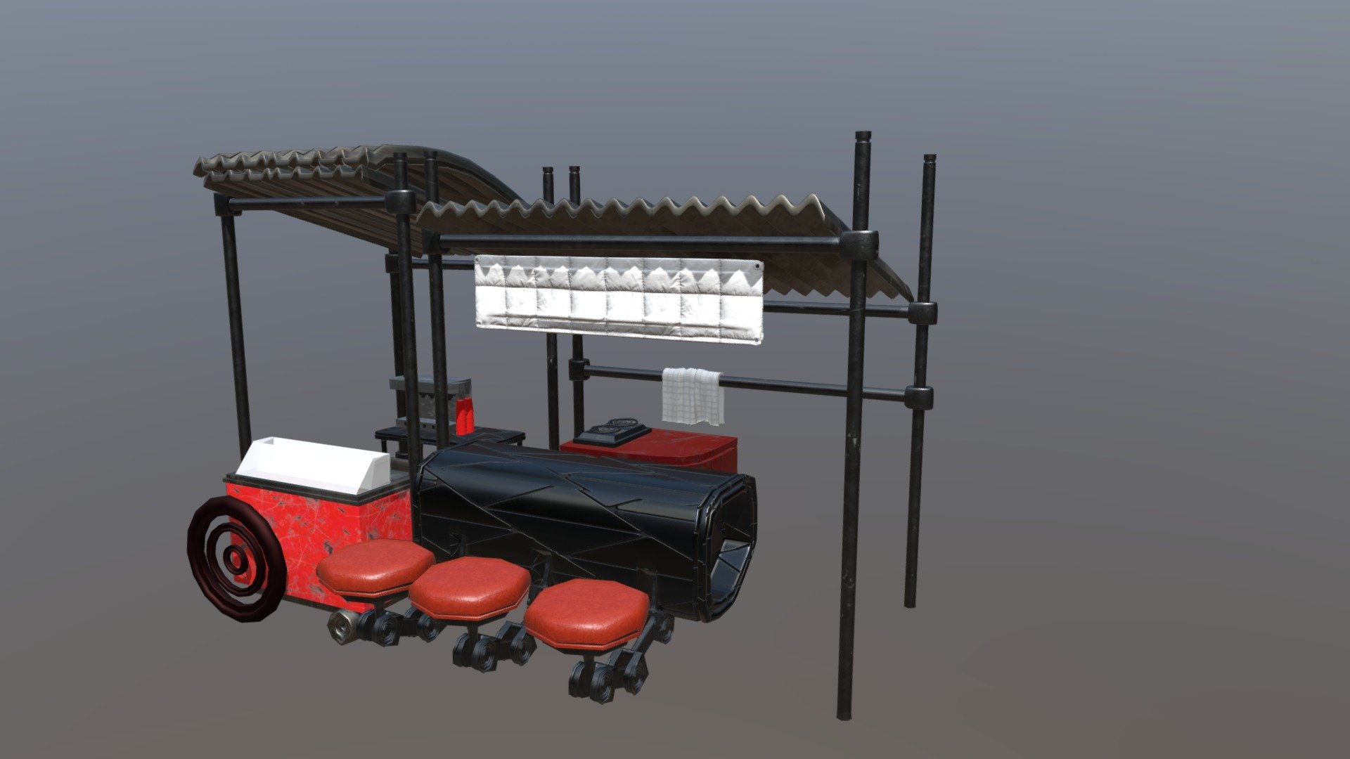 FoodStandTex - 3D model by Krystyna (@krysmys) [b5027ea] - Sketchfab