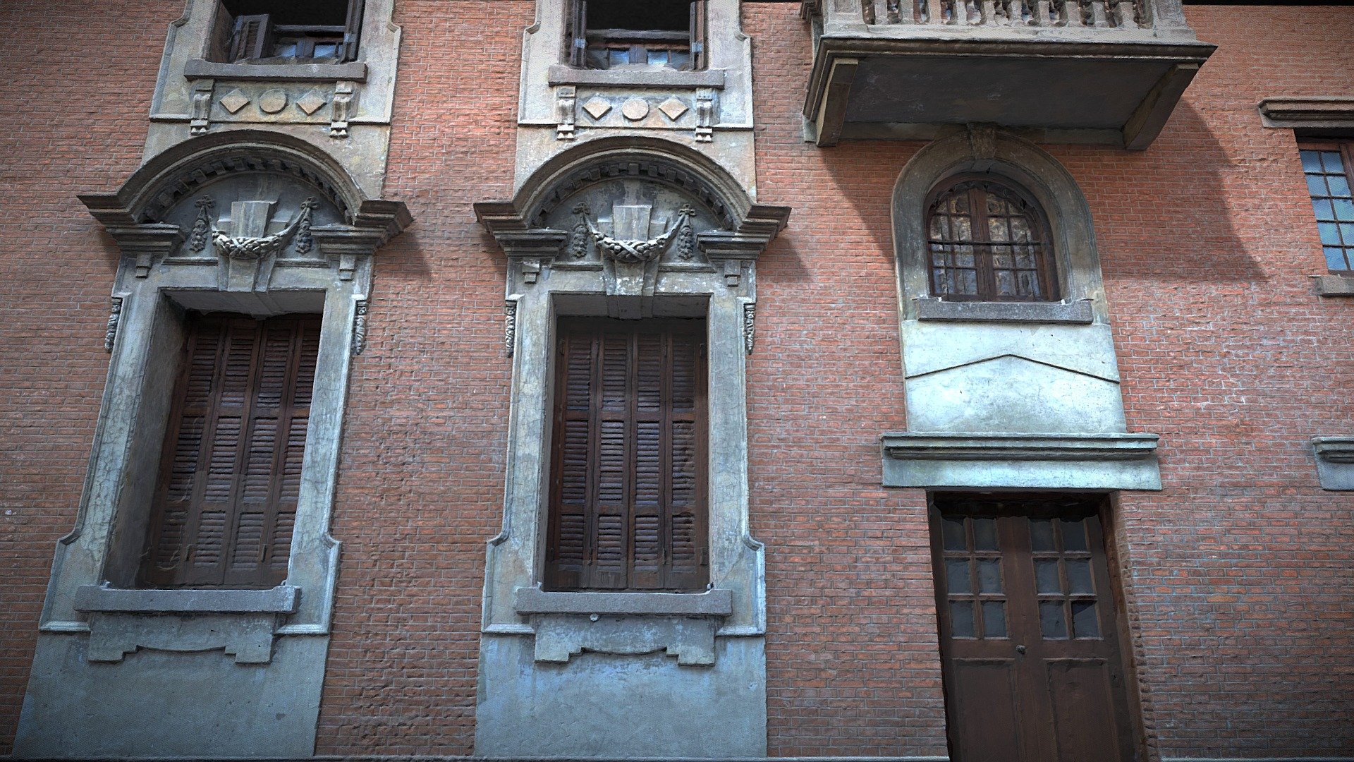 Architectural Elevation - Shikumen 2# - Buy Royalty Free 3D model by ...