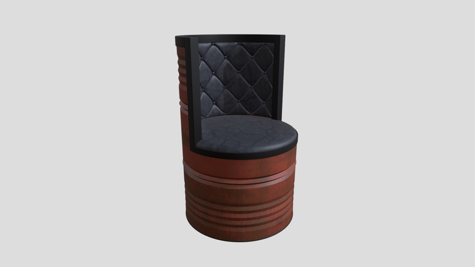 Rustic Barrel Chair - Download Free 3D model by hakankucukal [b504e85 ...