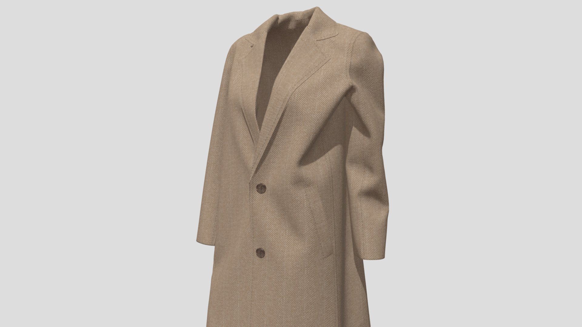 Wool-Winter-Coat - 3D model by Vizoo (@LisaVizoo) [b50c3c5] - Sketchfab
