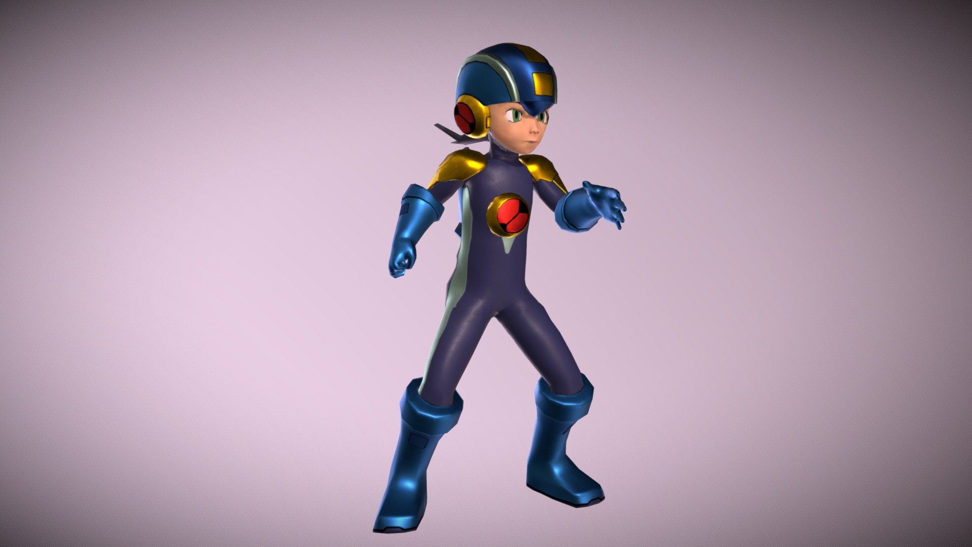 Megaman NT Warrior - 3D model by DaimonWarlord [b50d3f7] - Sketchfab