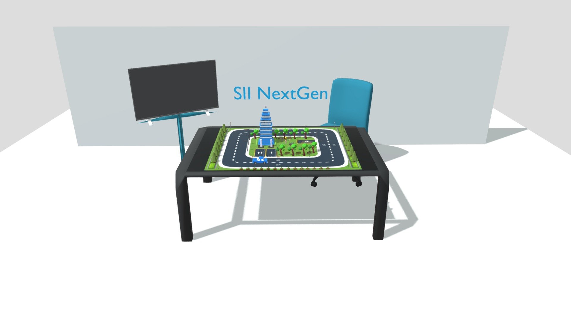 Small 3D City - 3D model by filalifilali1999 [b50f06e] - Sketchfab