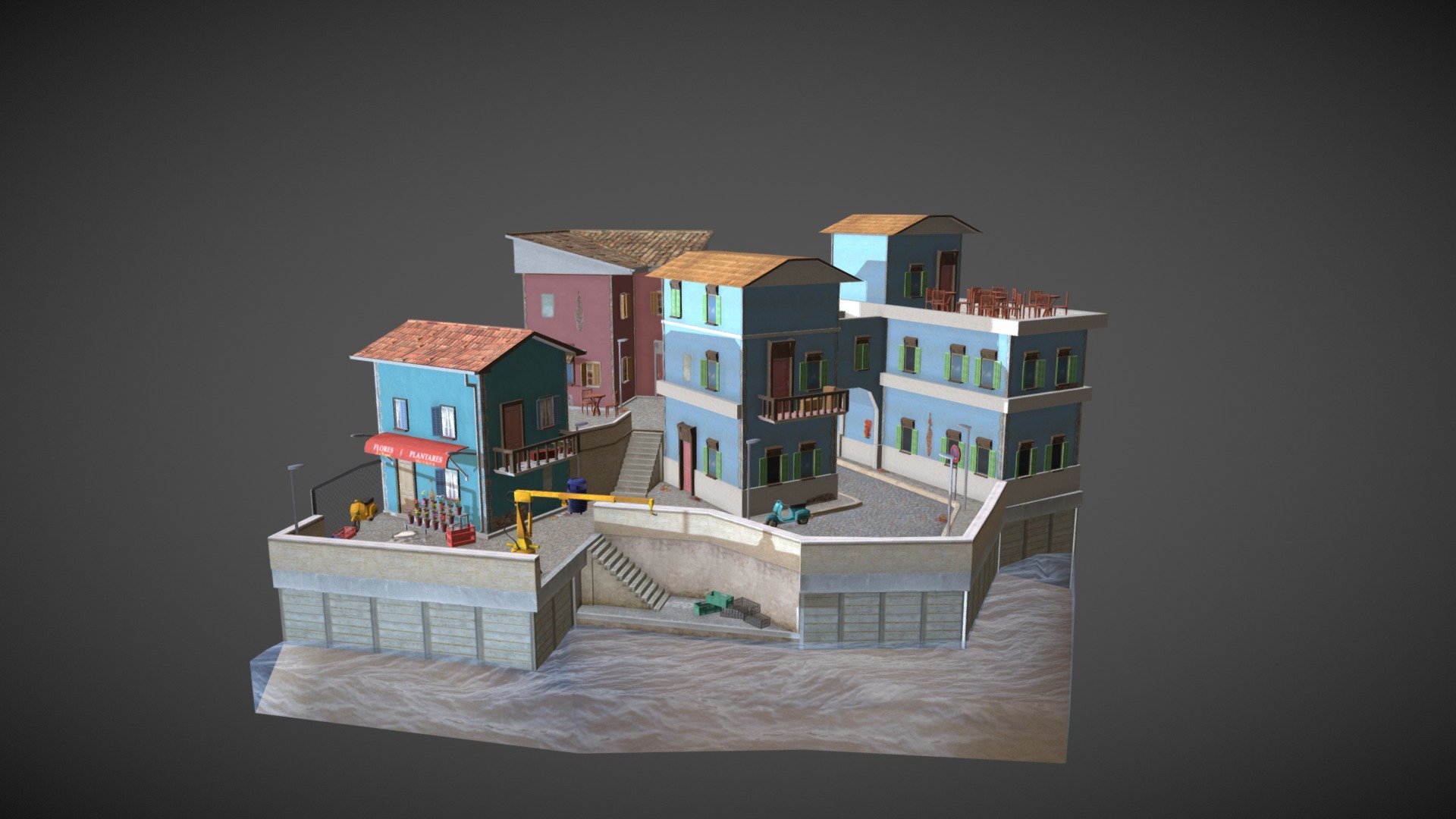 Girona City Scene - 3D model by Chris Zirk (@schnueres) [b51014f ...