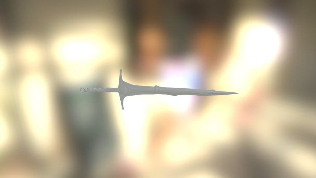 Dragonbone Sword - 3D model by thehudek [b5103cc] - Sketchfab